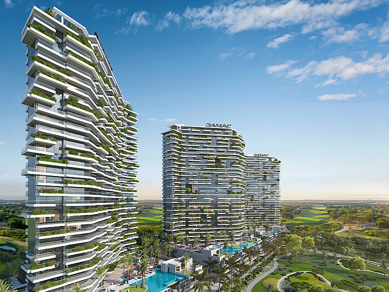 GOLF GREENS residential complex by Damac in Dubai: photos, property prices